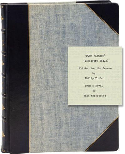 No Down Payment [Down Payment] (Original screenplay for the 1957 film ...