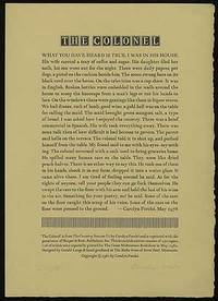 The Colonel by Carolyn FORCHE - Signed First Edition - 1982 - from ...