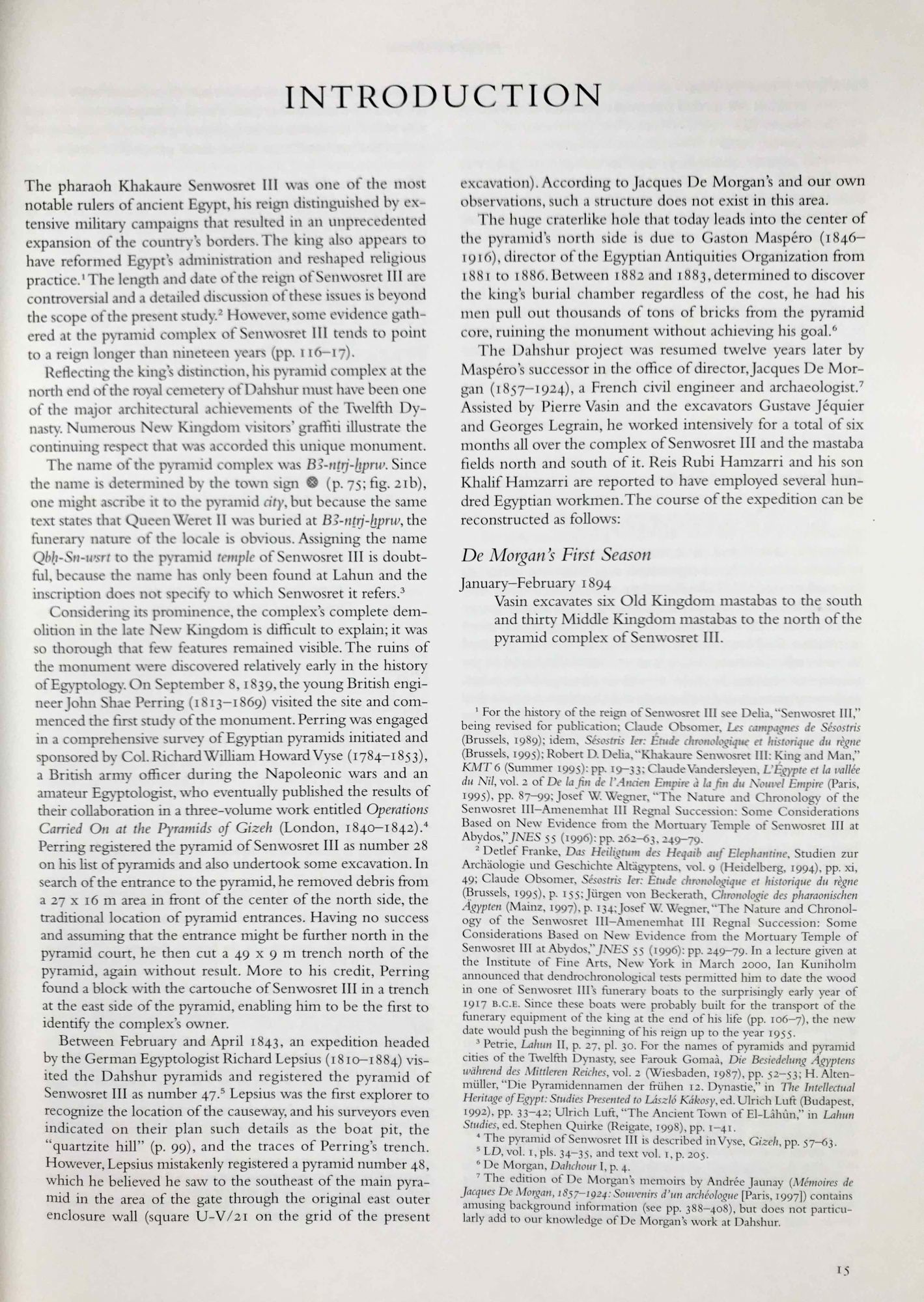 The Pyramid Complex of Senwosret III at Dahshur. Architectural Studies ...