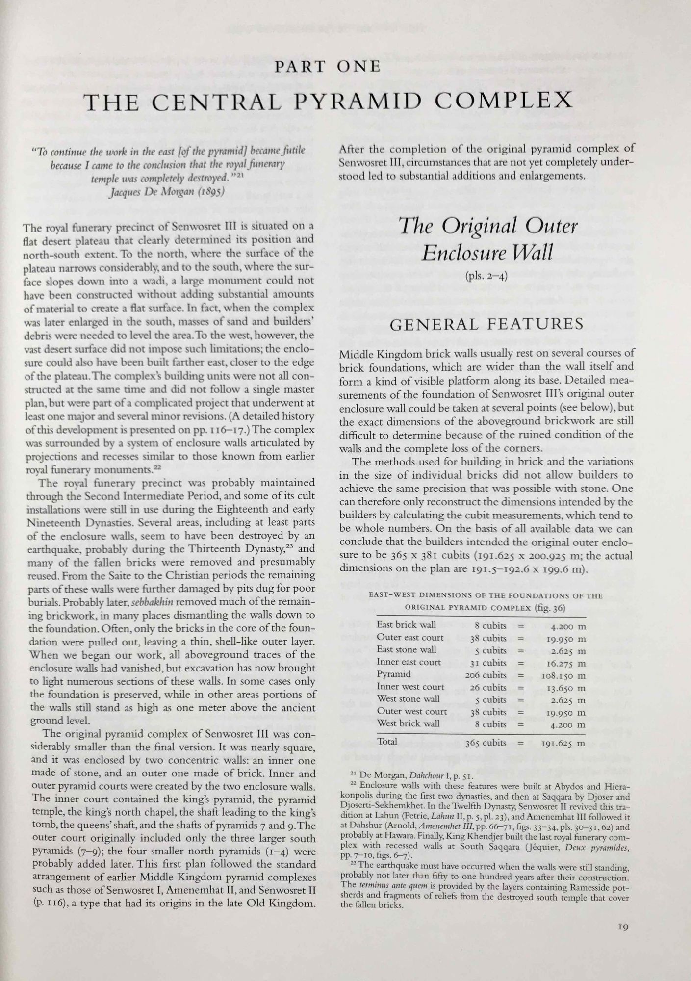 The Pyramid Complex of Senwosret III at Dahshur. Architectural Studies ...