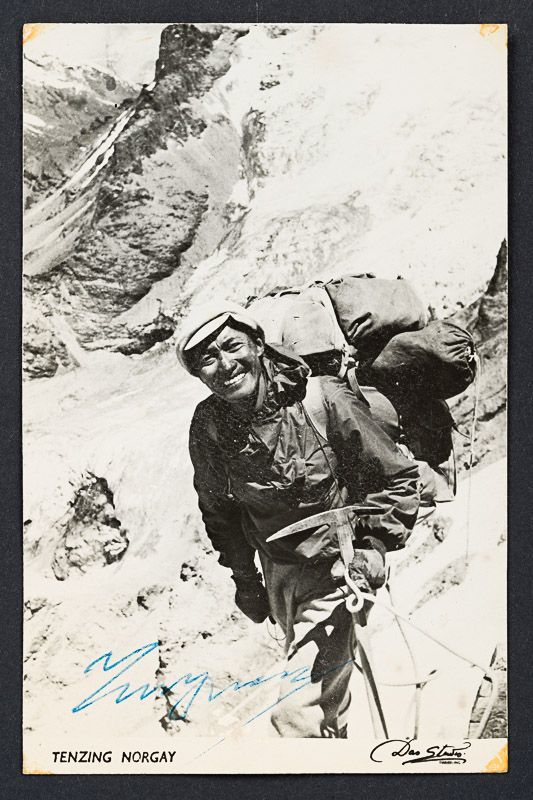 Collection of Autographs and one signed photograph of the three defining members of the 1953 ...