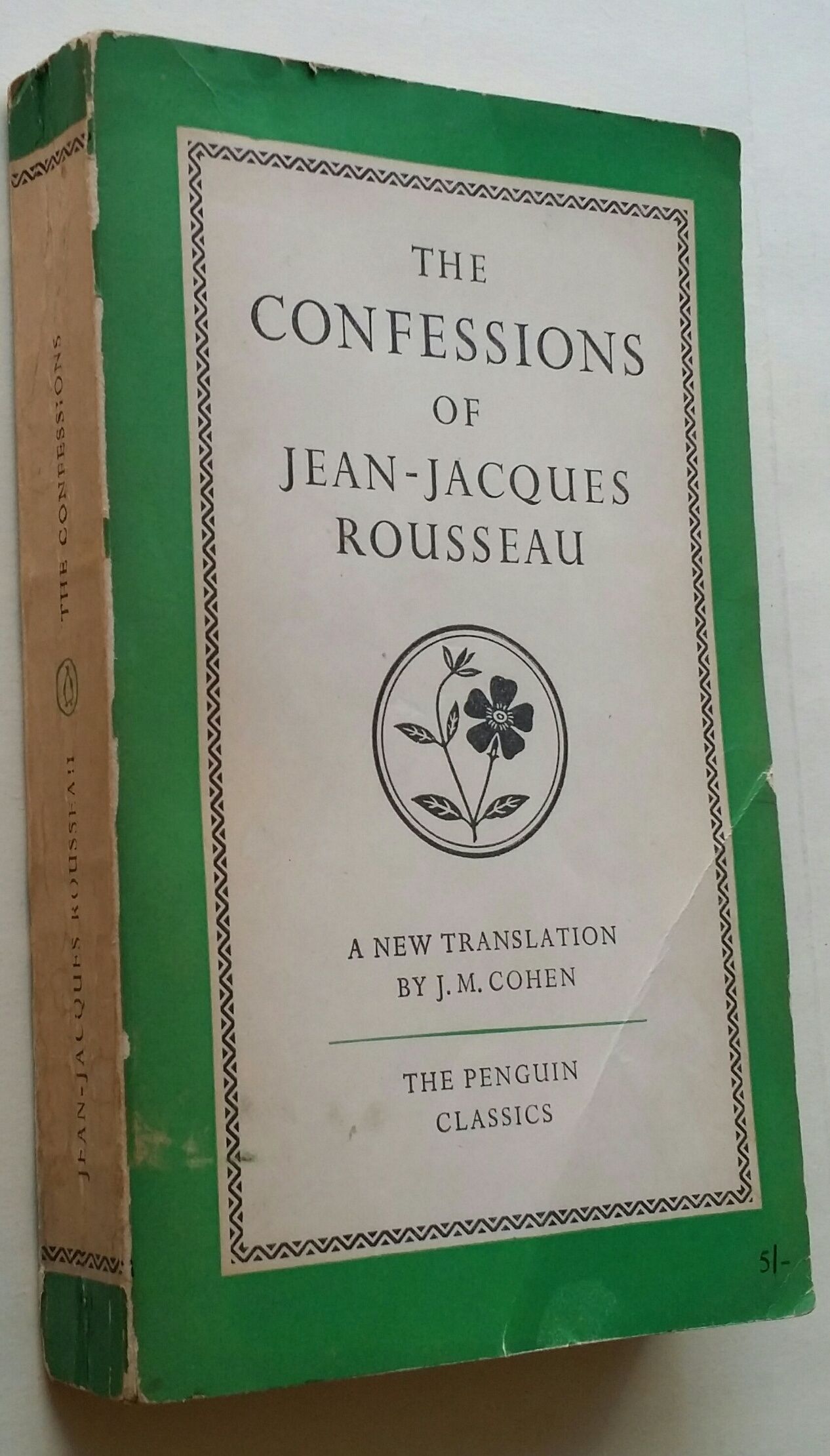 The Confessions of Jean-Jacques Rousseau. Transl J M Cohen. by ...