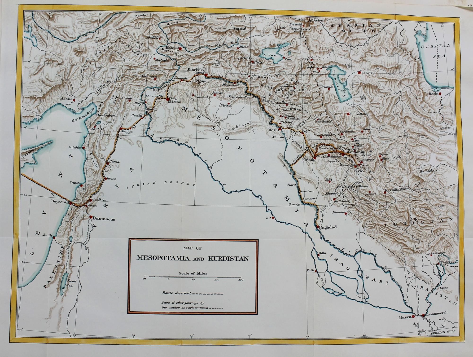 Map of Mesopotamia and Kurdistan by E. B. Soane - c. 1912 - from ...
