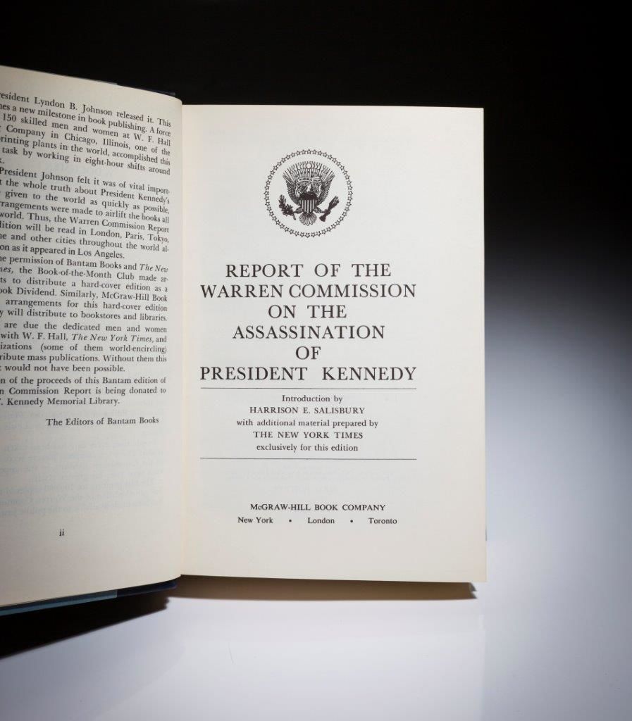 Report Of The Warren Commission On The Assassination Of President ...