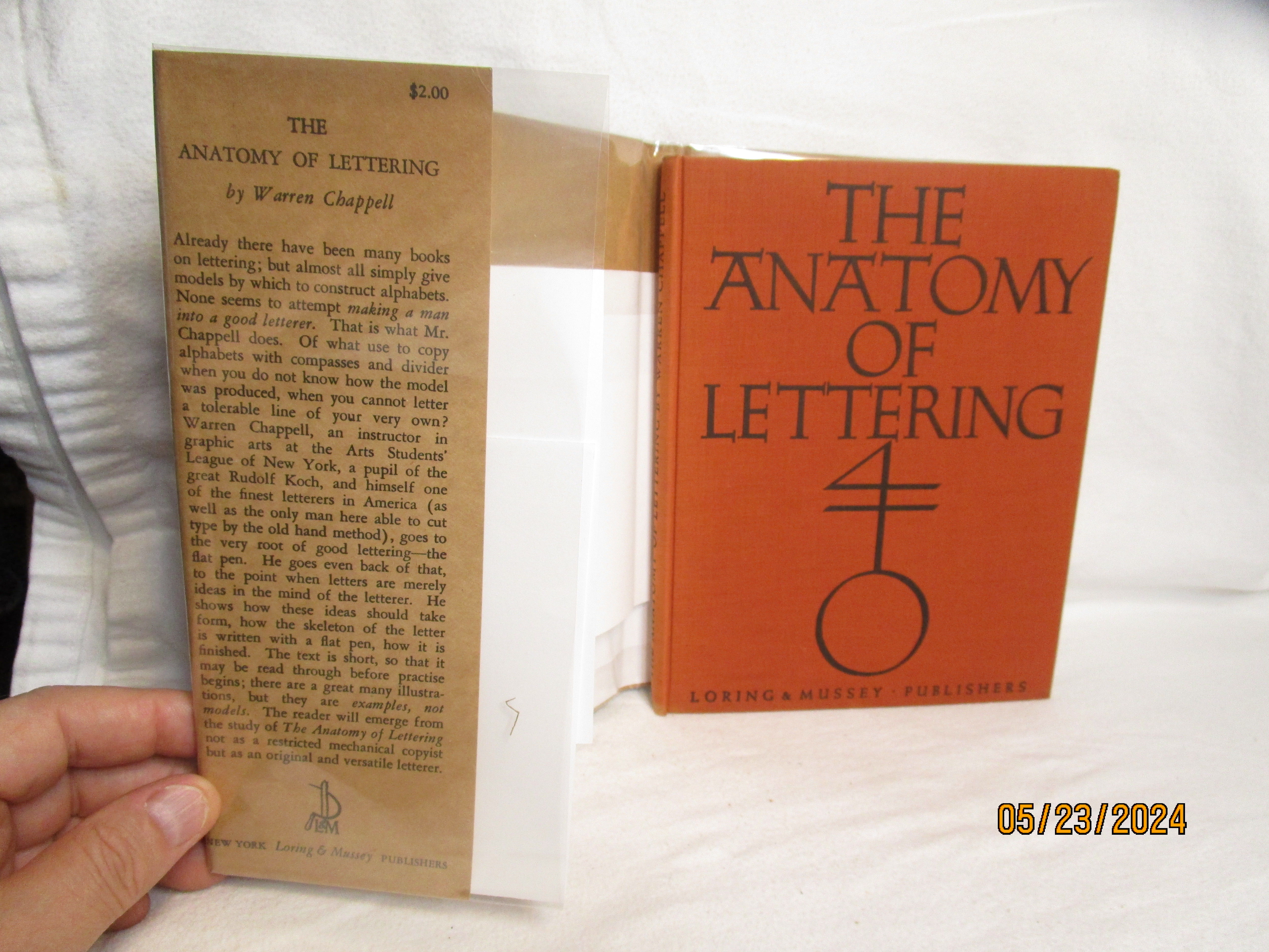 The Anatomy of Lettering by Chappell, Warren | Hardcover | 1935 ...