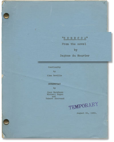 Rebecca (Original early draft screenplay for the 1940 film) by Alfred ...