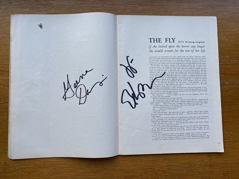 The Fly ( Playboy June 1957 ) ( SIGNED by Jeff Goldblum & Geena Davis ...