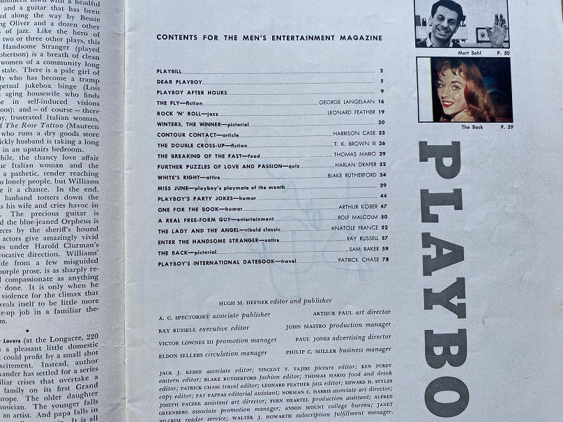 The Fly ( Playboy June 1957 ) ( SIGNED by Jeff Goldblum & Geena Davis ...