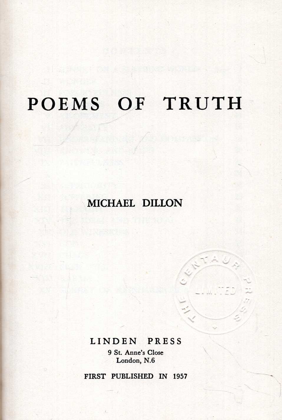 Poems of Truth by Michael Dillon - 1st Edition - 1957 - from ...