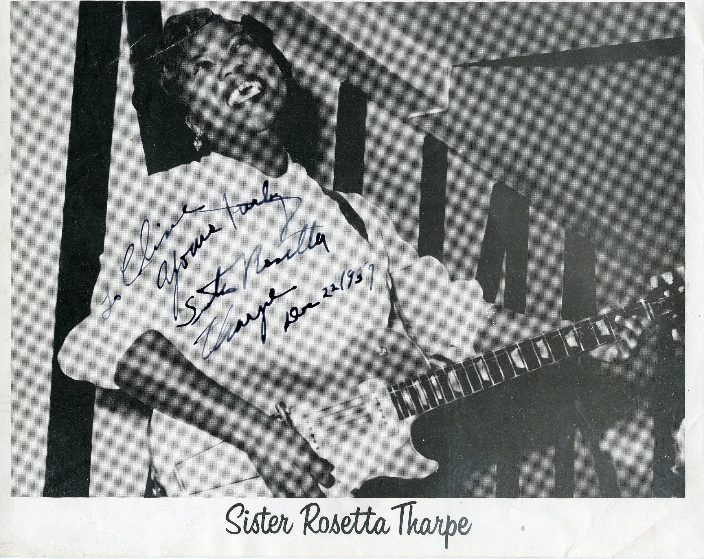 Signed Photograph by Tharpe, Sister Rosetta. (1915–1973) | | | | BIBLIO
