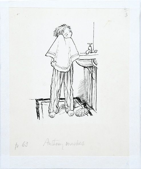 Original artwork for The Flattered Flying Fish: "Anthony Washes". by ...