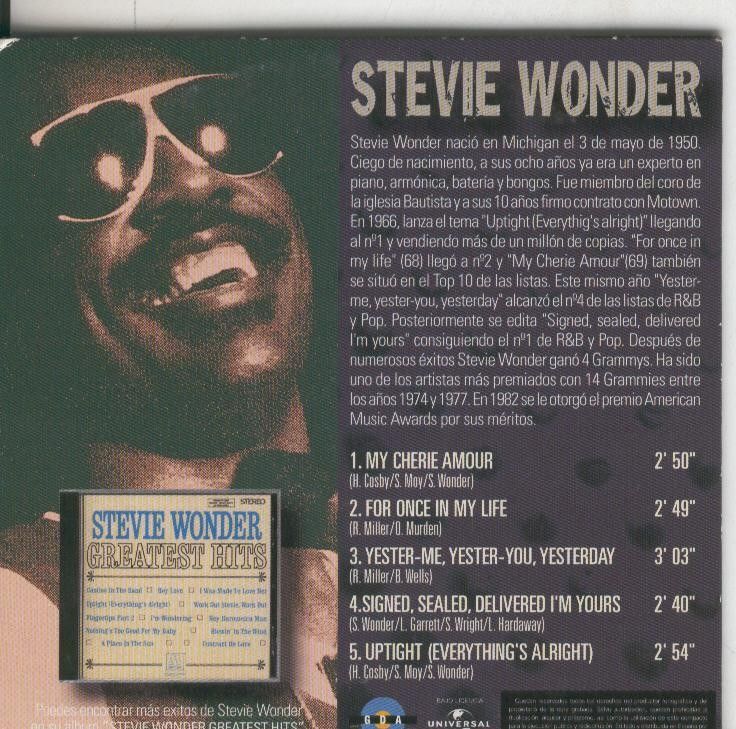 BIBLIO | Compact Disc: Grandes Mitos: Stevie Wonder by Varios