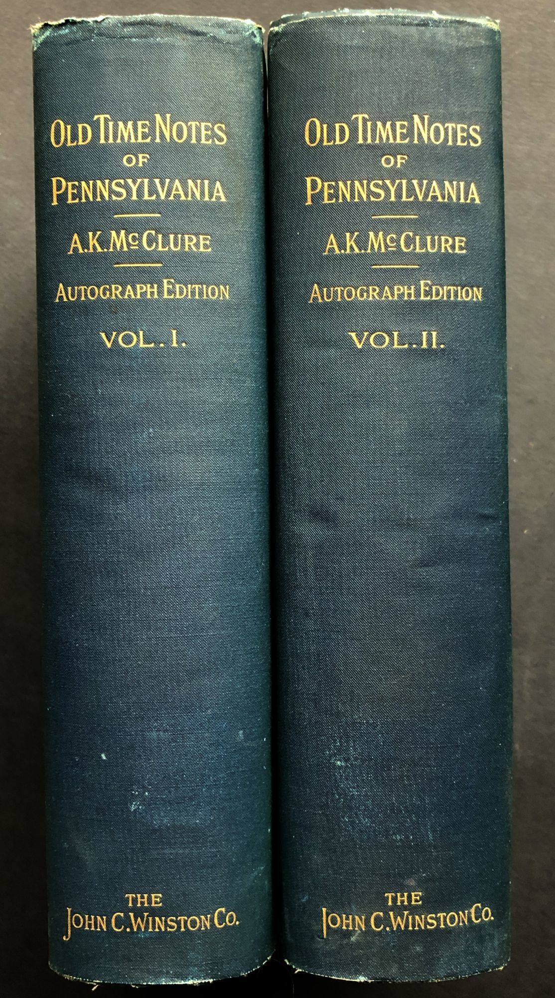 Old Time Notes of Pennsylvania, 2 volumes (1905) signed limited edition ...