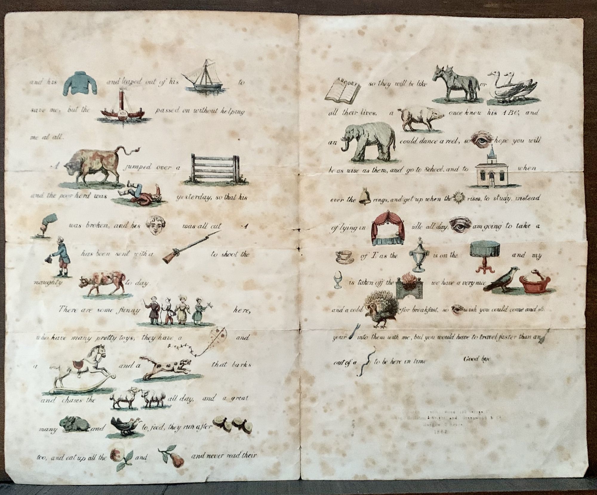 Rebus Letter [A Picture Letter] by Catherine Sinclair - First edition ...