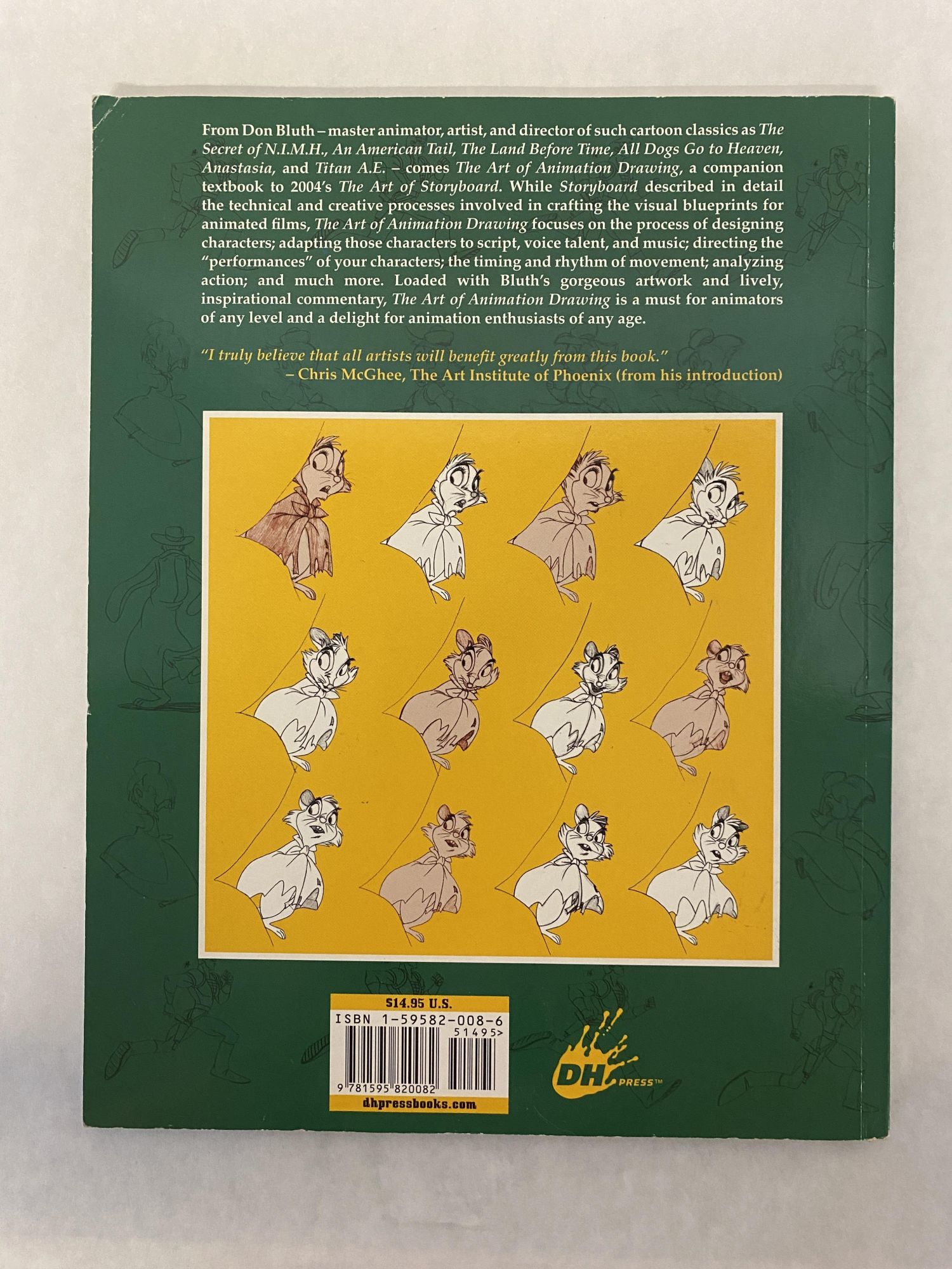 DON BLUTH'S ART OF ANIMATION DRAWING by Bluth, Don | Paperback | 2005 ...