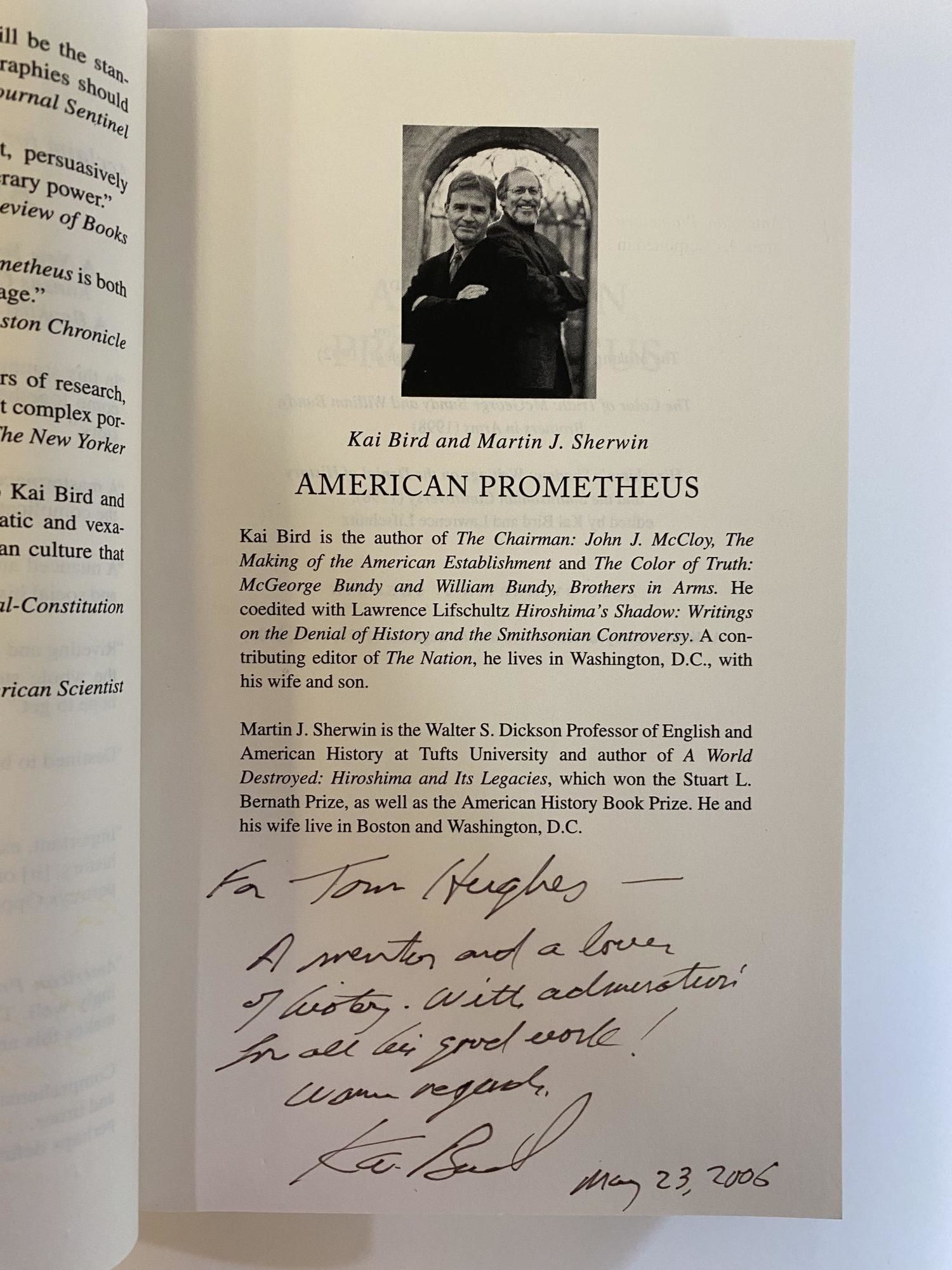 AMERICAN PROMETHEUS: THE TRIUMPH AND TRAGEDY OF J. ROBERT OPPENHEIMER ...