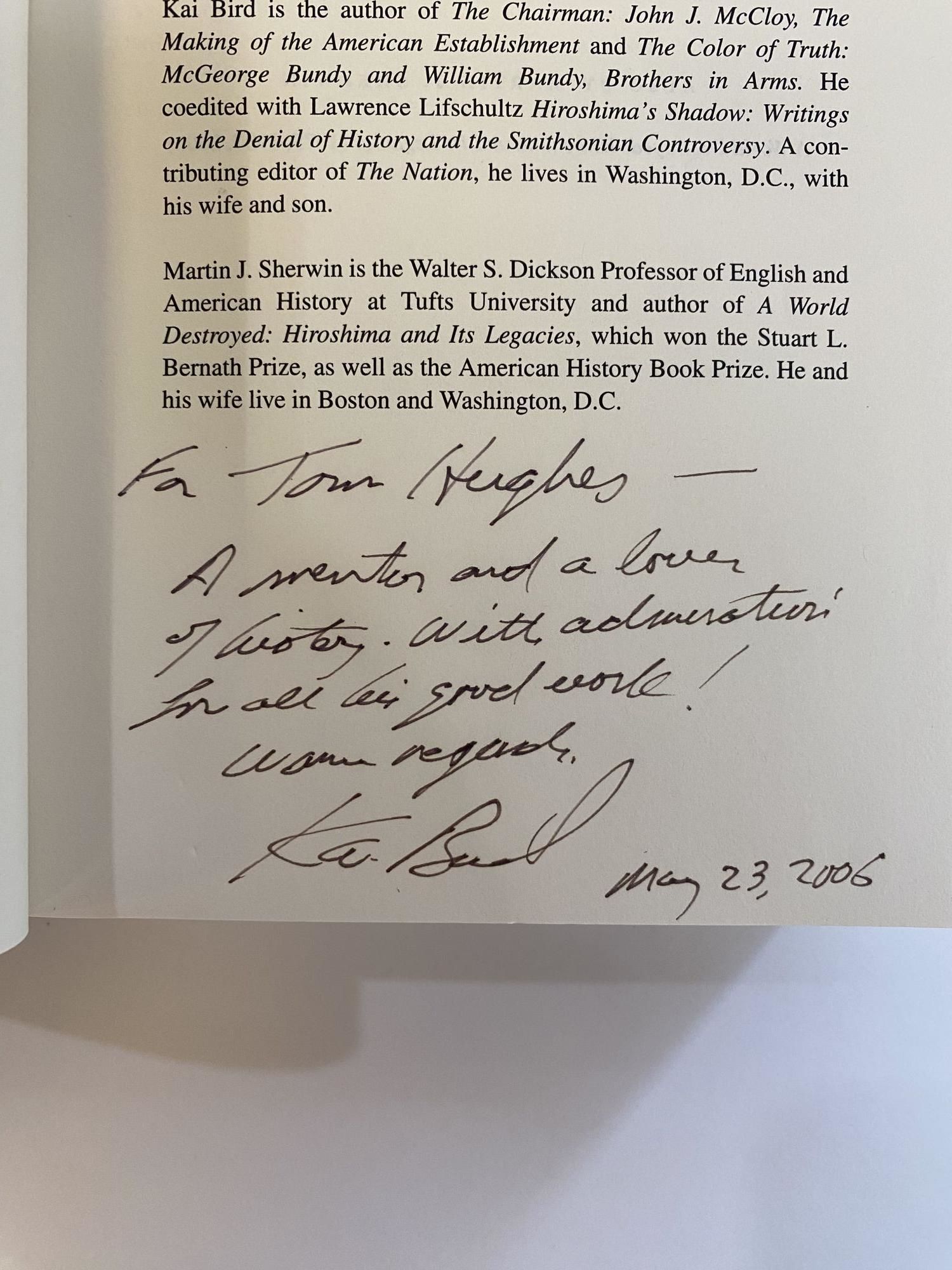 AMERICAN PROMETHEUS: THE TRIUMPH AND TRAGEDY OF J. ROBERT OPPENHEIMER ...