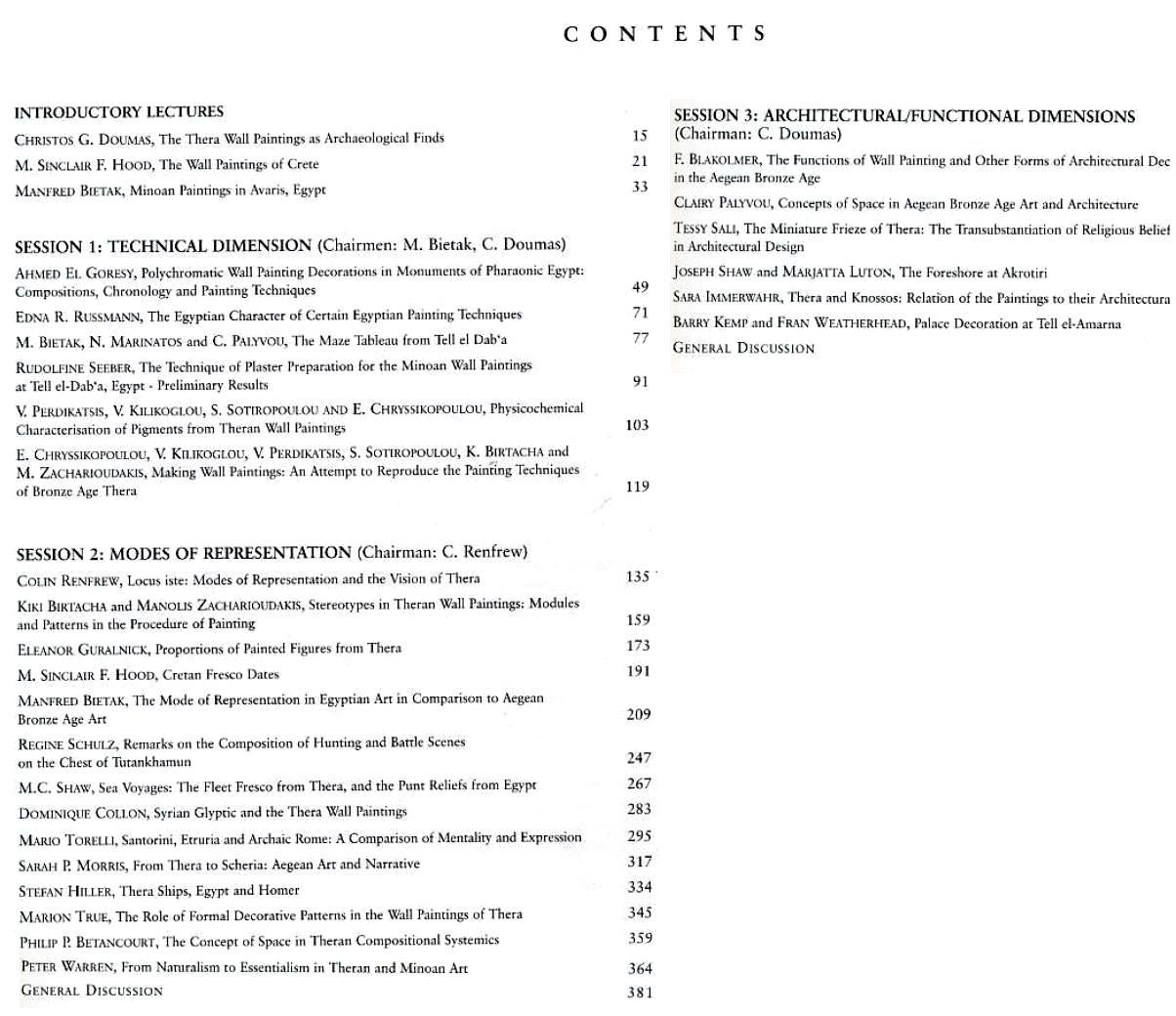 THE WALL PAINTINGS OF THERA by Susan Sherratt (ed.) | Paperback | 2000 ...