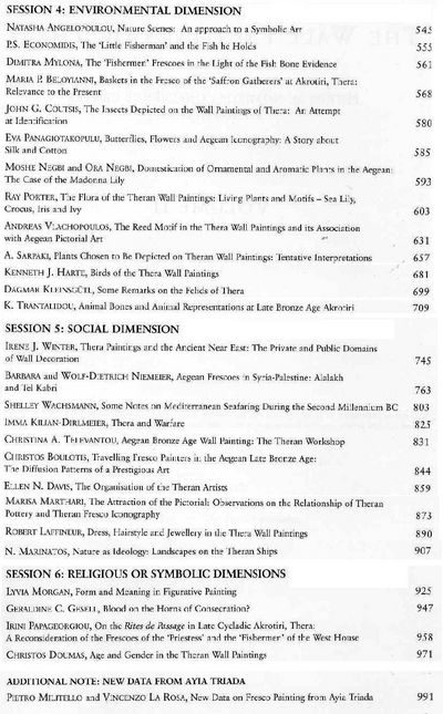 THE WALL PAINTINGS OF THERA by Susan Sherratt (ed.) | Paperback | 2000 ...