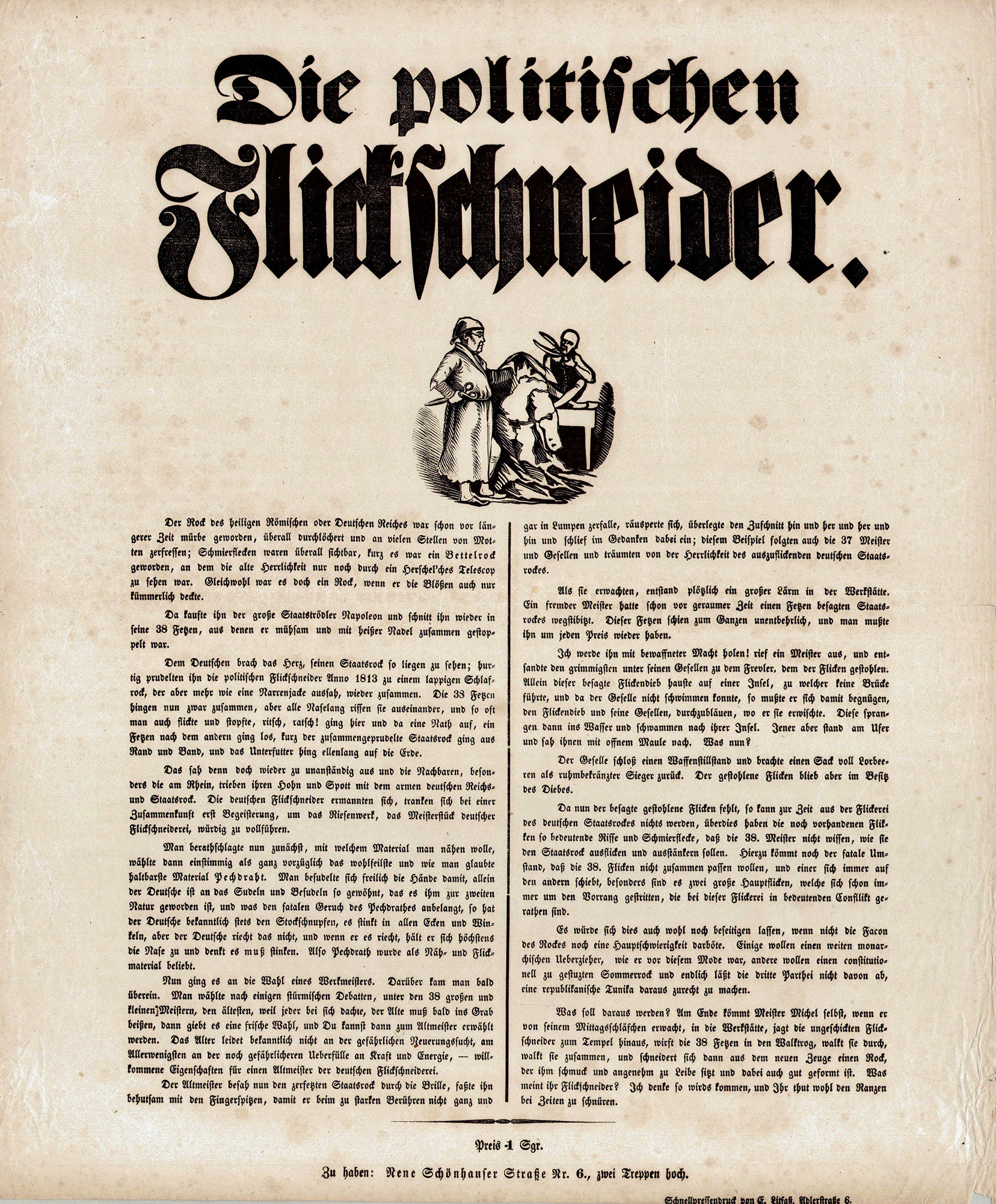 GERMAN REVOLUTION OF 1848: A COLLECTION OF 125 CONTEMPORARY BROADSIDES ...