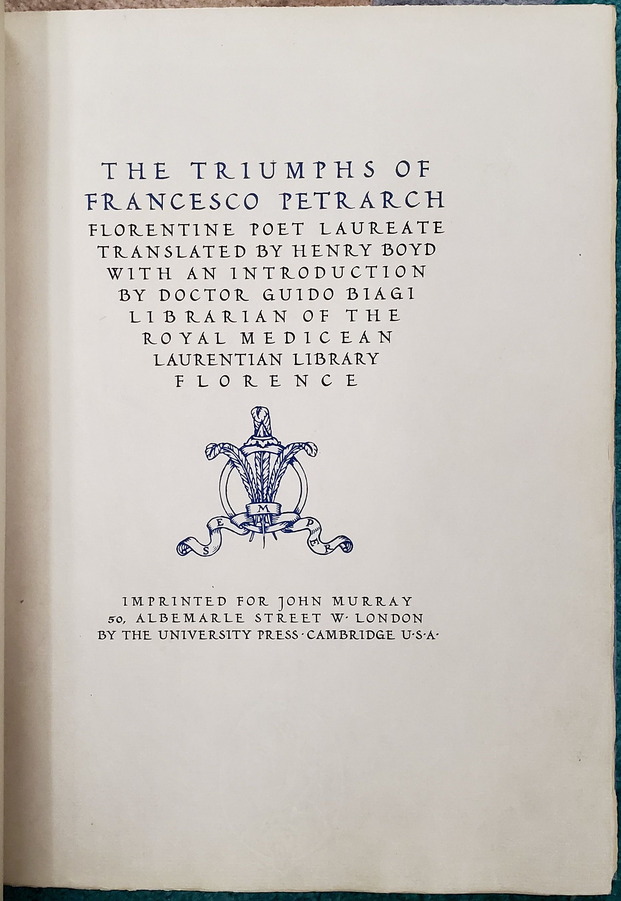 Francesco Petrarch Works