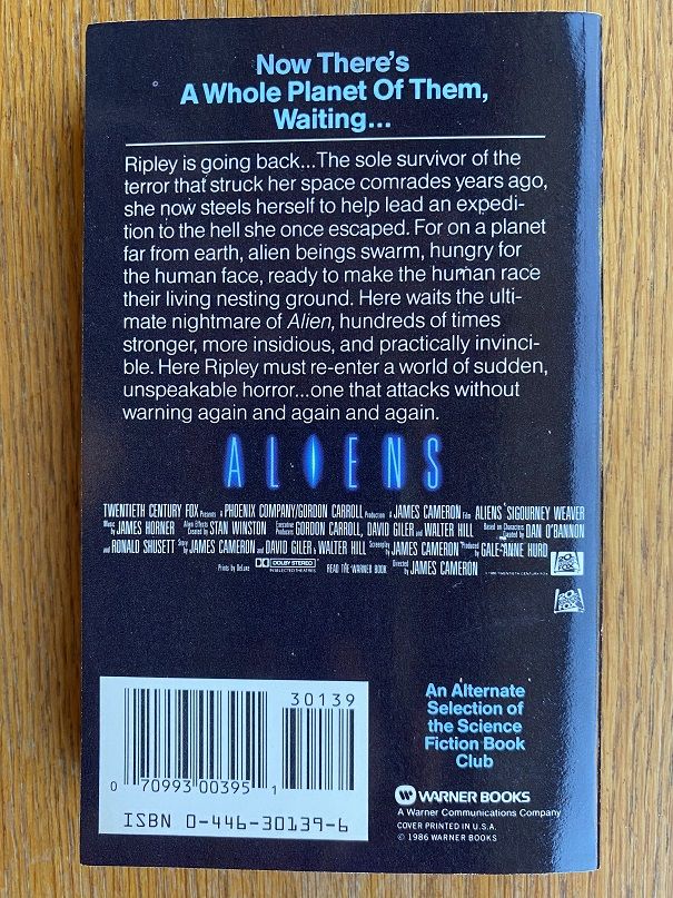 Aliens, ( SIGNED by Mark Rolston aka Private Drake ) by James Cameron ...