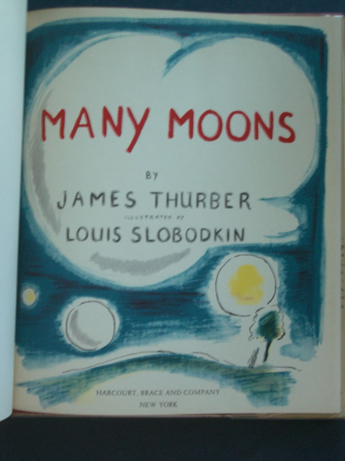 Many Moons by Thurber, James | Hardcover | 1943 | Harcourt, Brace and ...