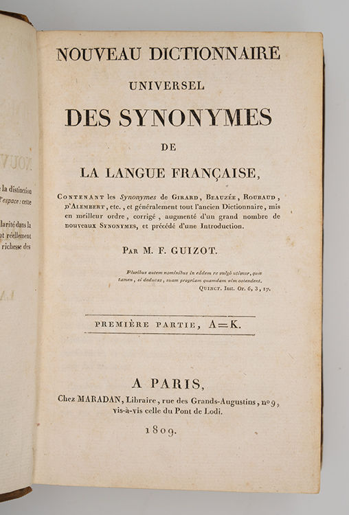 Nouveau Dictionnaire Universel des Synonymes de la Langue Française by ...