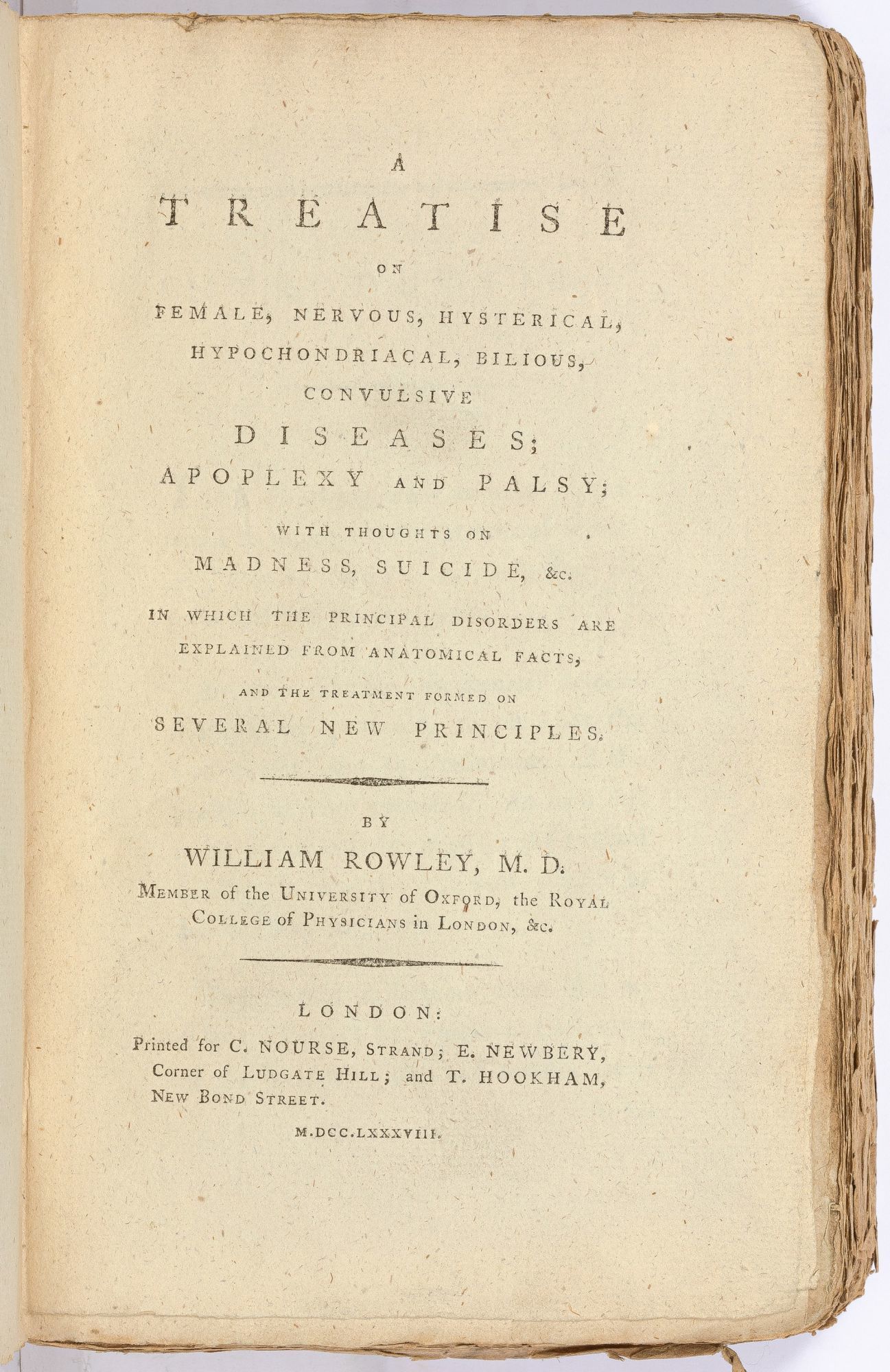 A Treatise on Female, Nervous, Hysterical, Hypochondriacal, Bilious ...