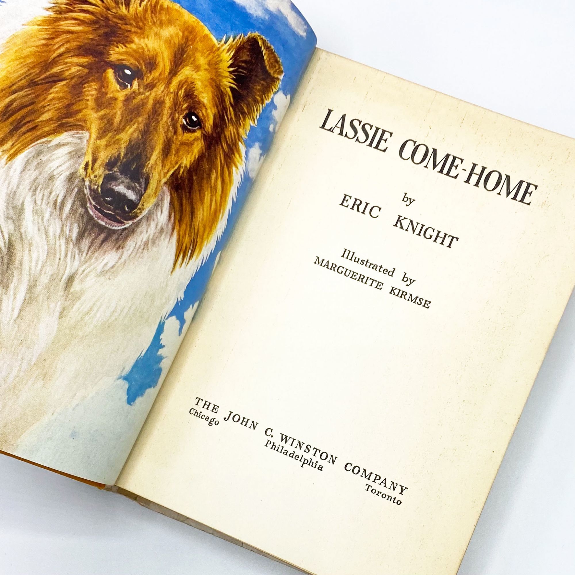 LASSIE COME-HOME by Marguerite Eric; Kirmse - First Edition - 1940 ...