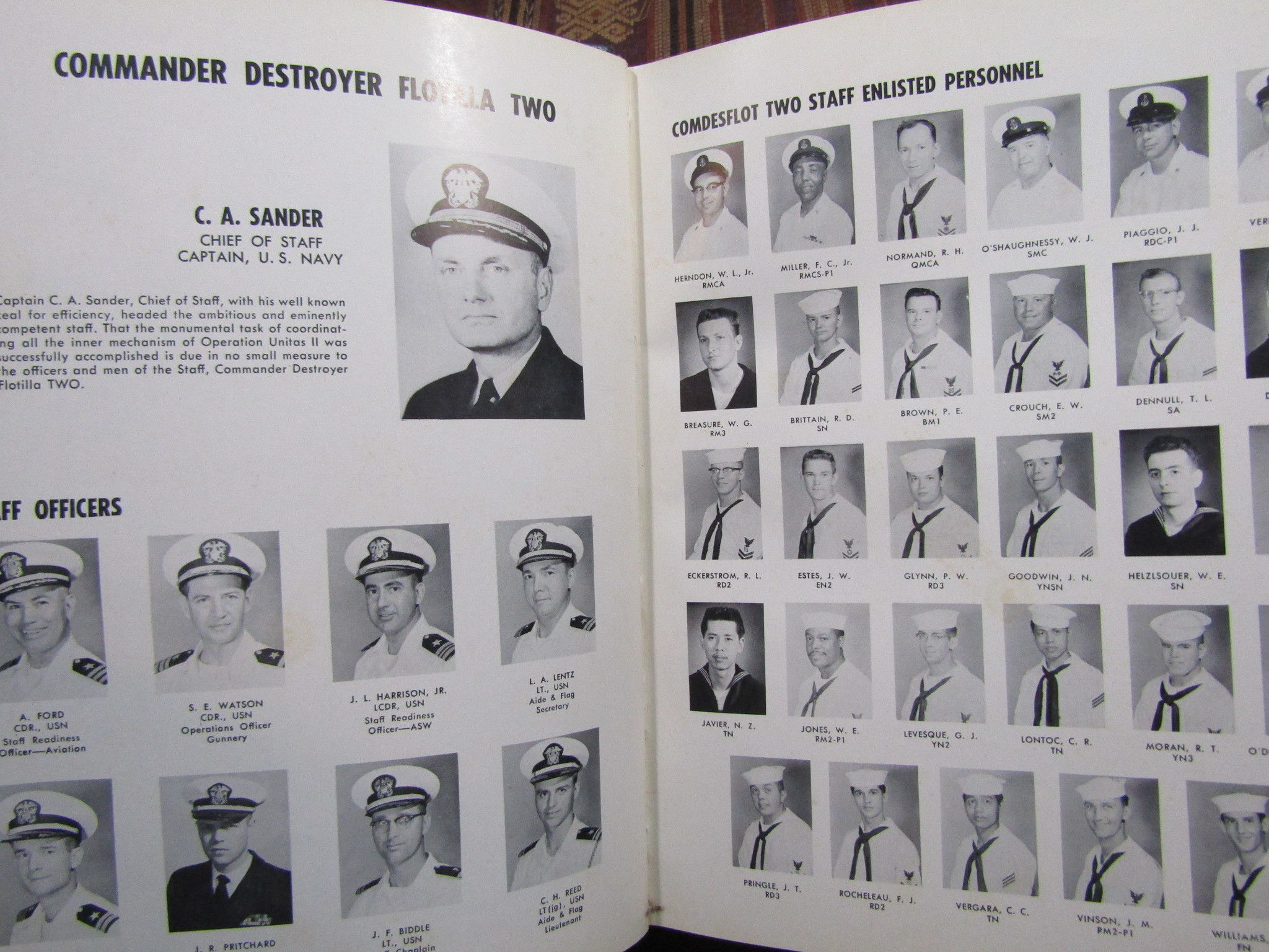 Operation Unitas II 1961: Commander Destroyer Flotilla Two [U.S. Navy ...