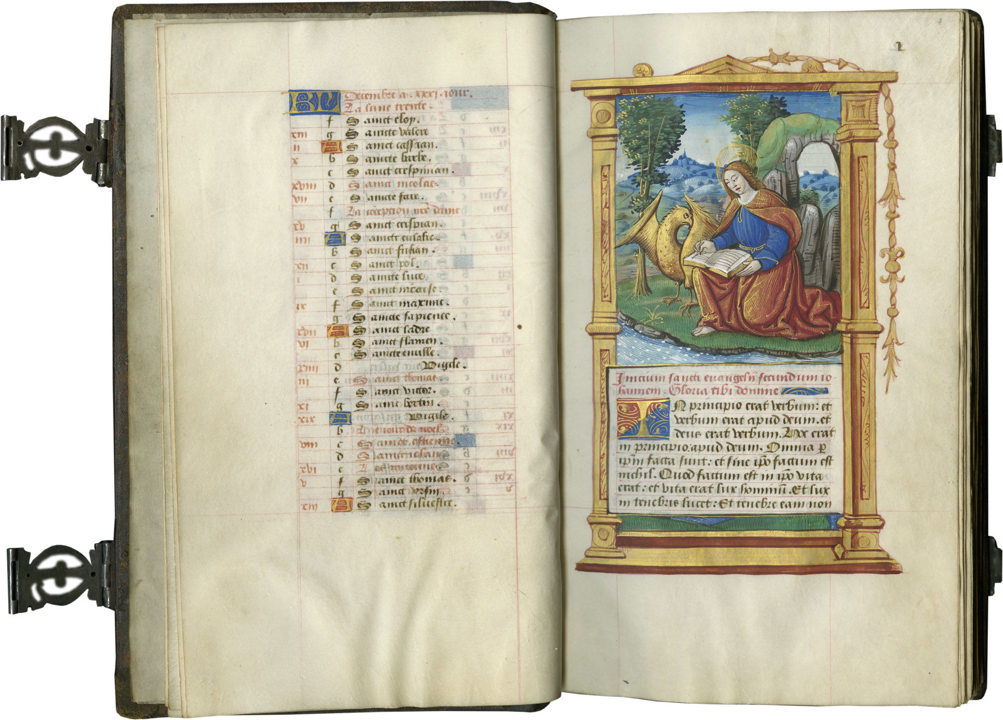 BIBLIO | BOOK OF HOURS (Use of Rome); in Latin and French, illuminated ...