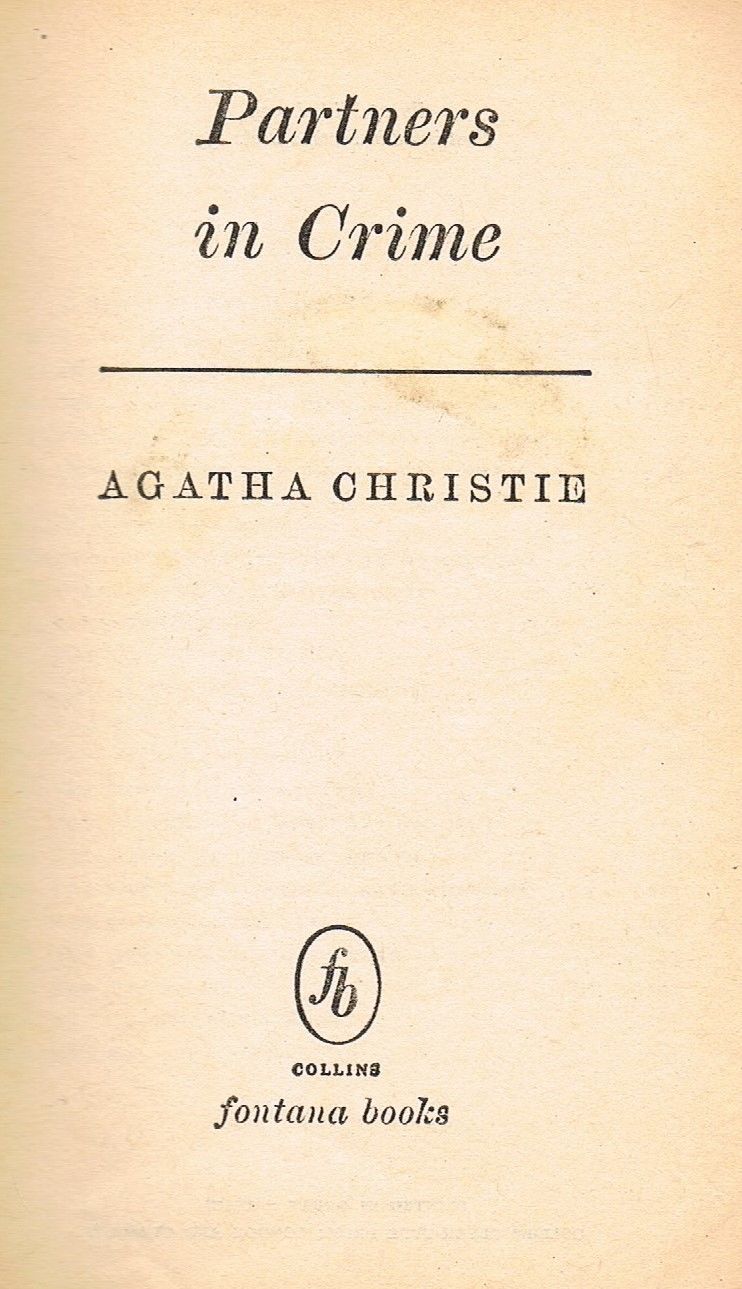 Partners in Crime (Fontana Books 263) by Agatha CHRSITIE - Paperback ...
