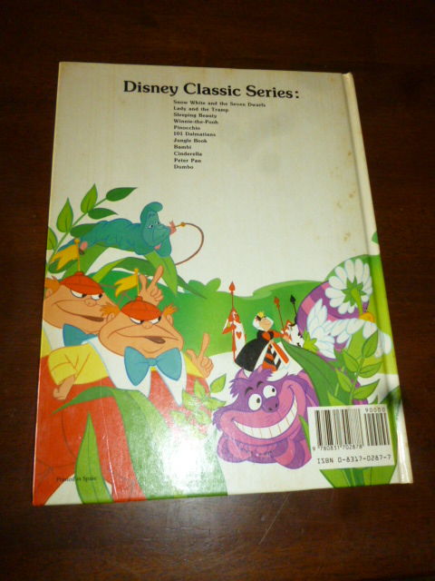 Alice in Wonderland by Carroll, Lewis; Disney, Walt | Hardcover | 1986 | Gallery Books/W. H ...