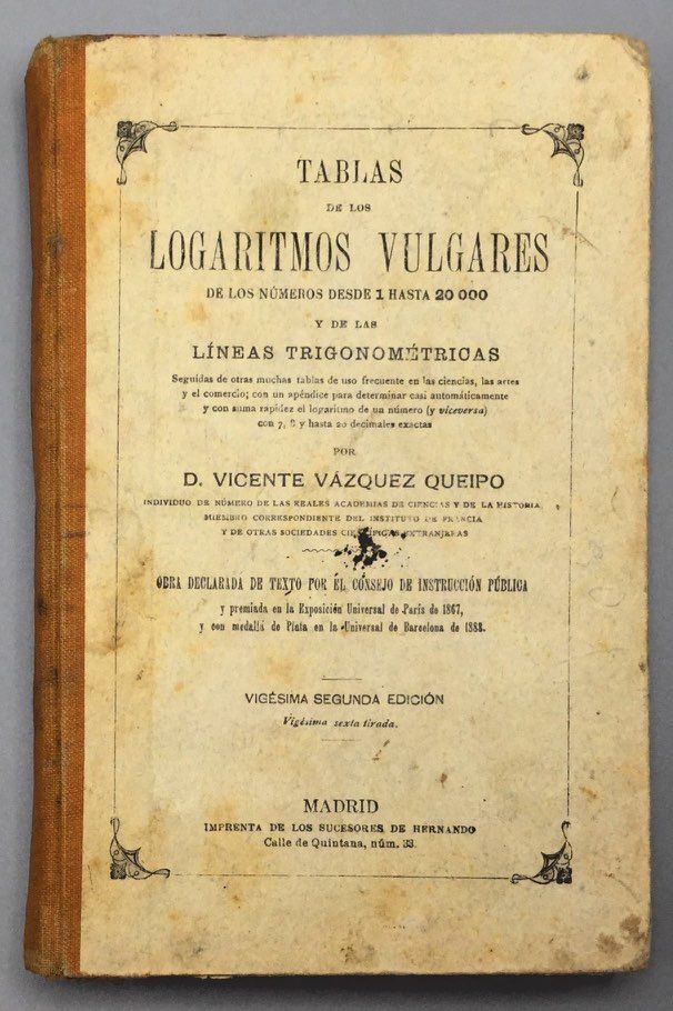 BIBLIO | Tablas de los logaritmos vulgares de los números desde 1 hasta 20000 y de las líneas ...