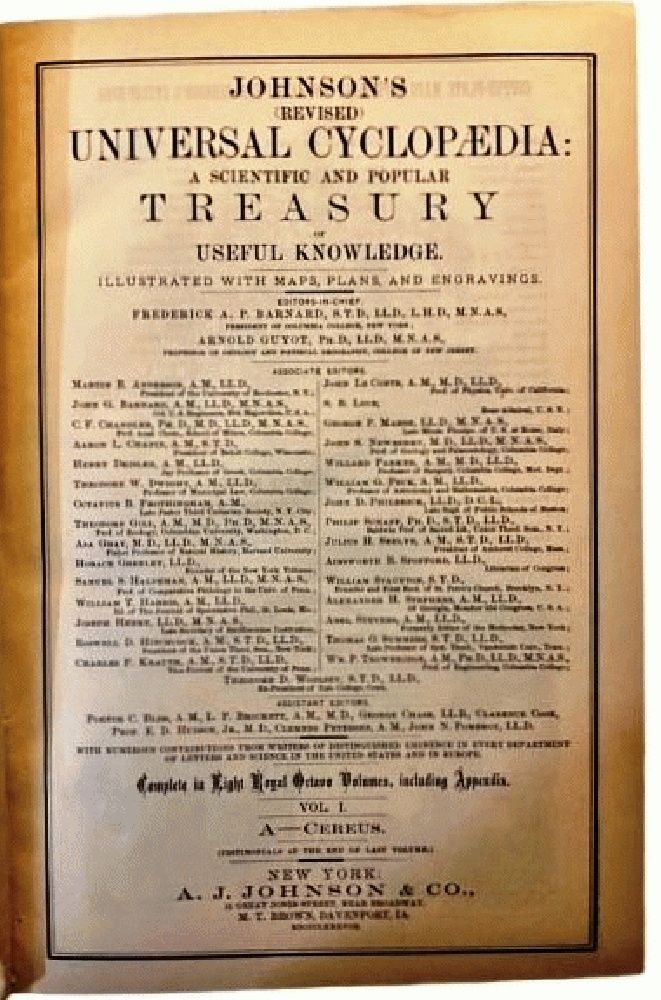 Johnson's (Revised) Universal Cyclopedia: A Scientific and Popular ...