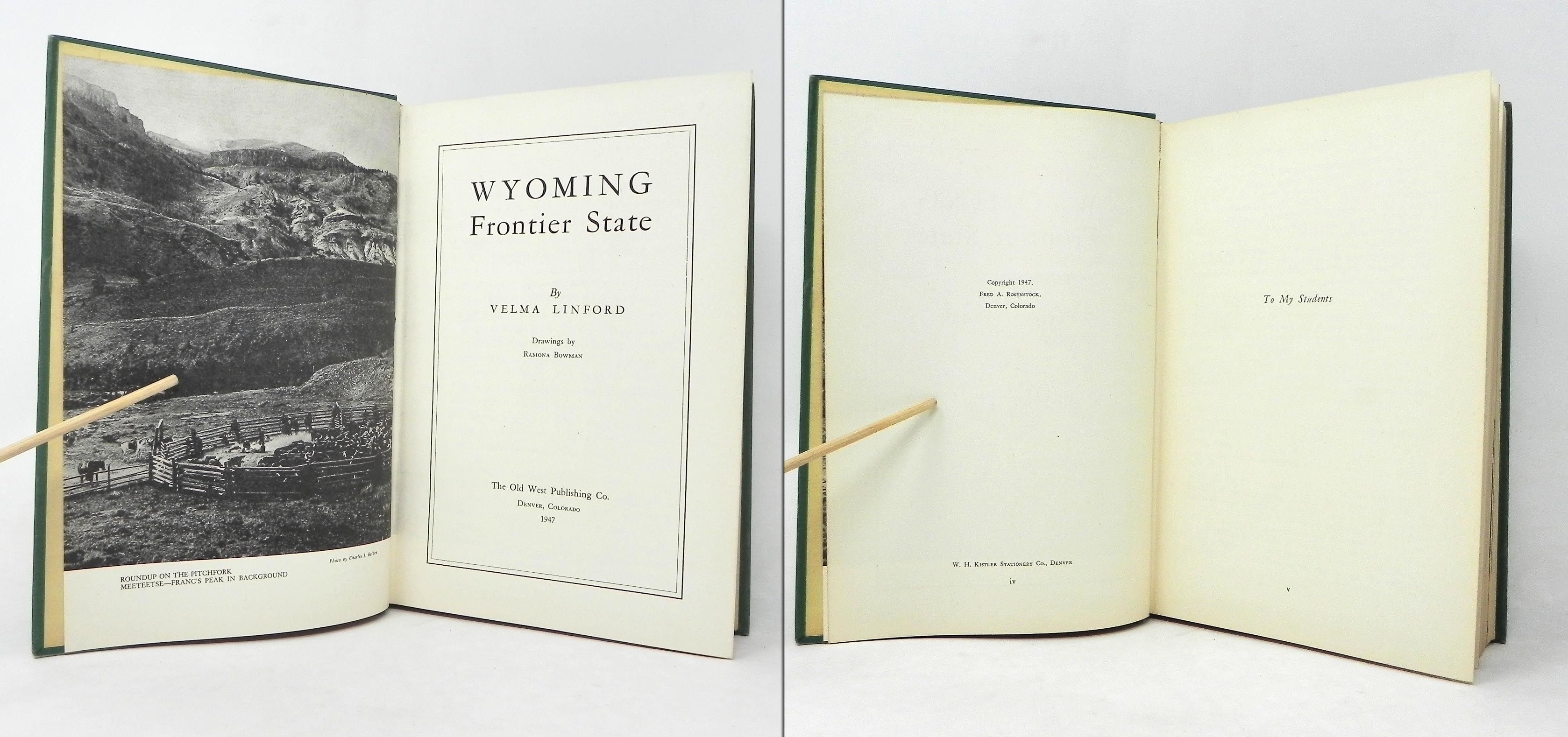 Wyoming : Frontier State by Velma Linford | Hardcover | 1947 | The Old ...