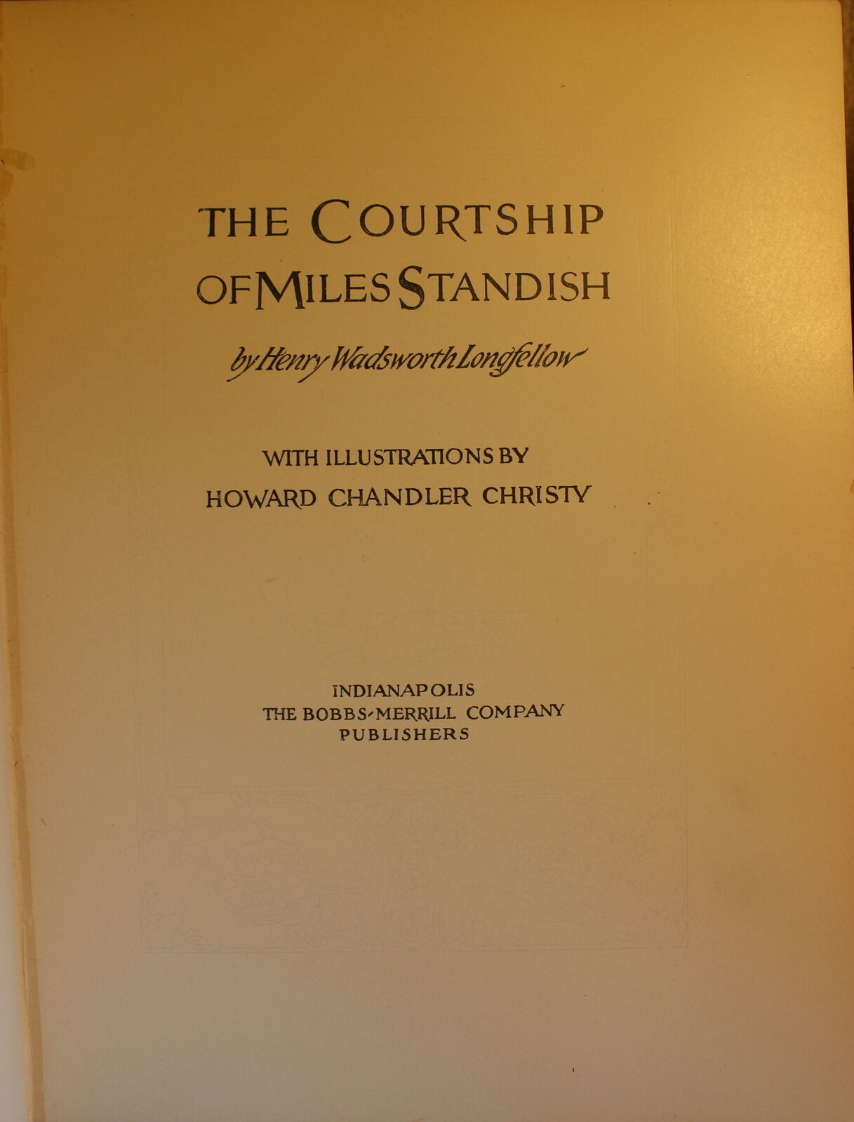 The Courtship of Miles Standish by Henry Wadsworth Longfellow ...