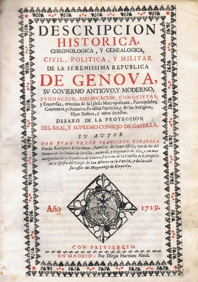 DESCRIPCIÓN HISTÓRICA, CRONOLÓGICA, Y GENEALÓGICA, CIVIL, POLÍTICA Y ...