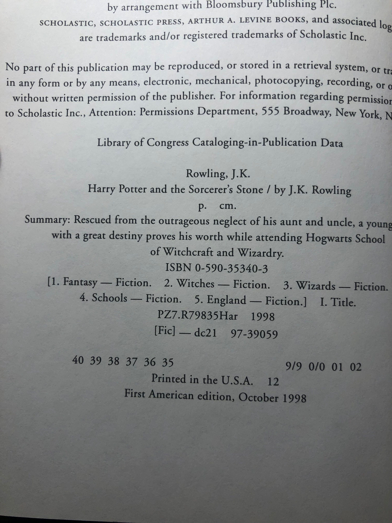 Harry Potter and the Sorcerer's Stone (Harry Potter, Book 1): Volume 1 ...