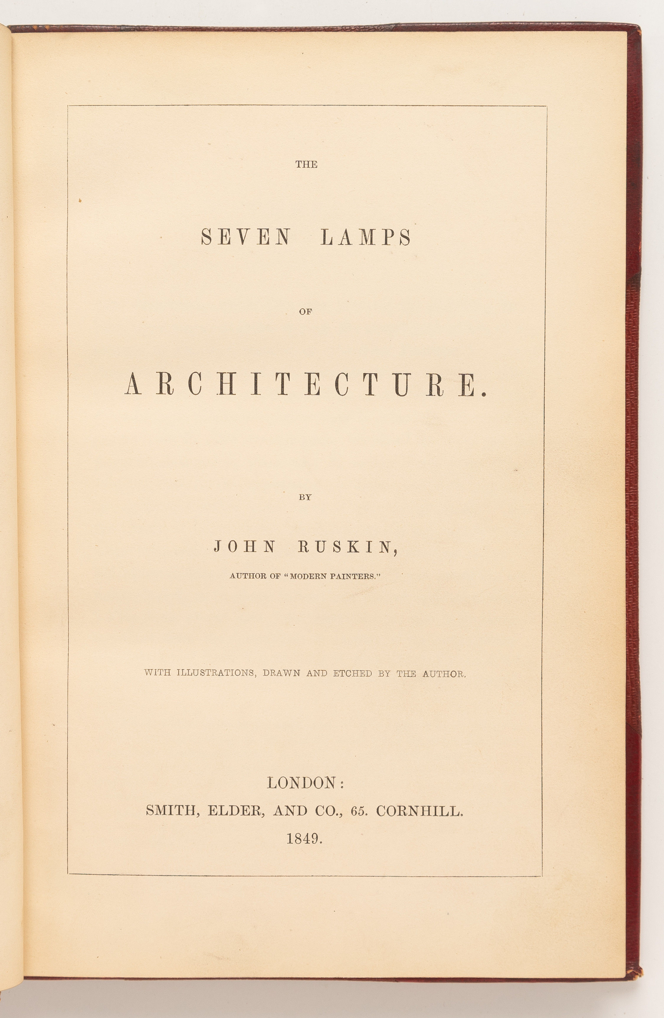 BIBLIO | The Seven Lamps of Architecture by John Ruskin | | 1849 ...
