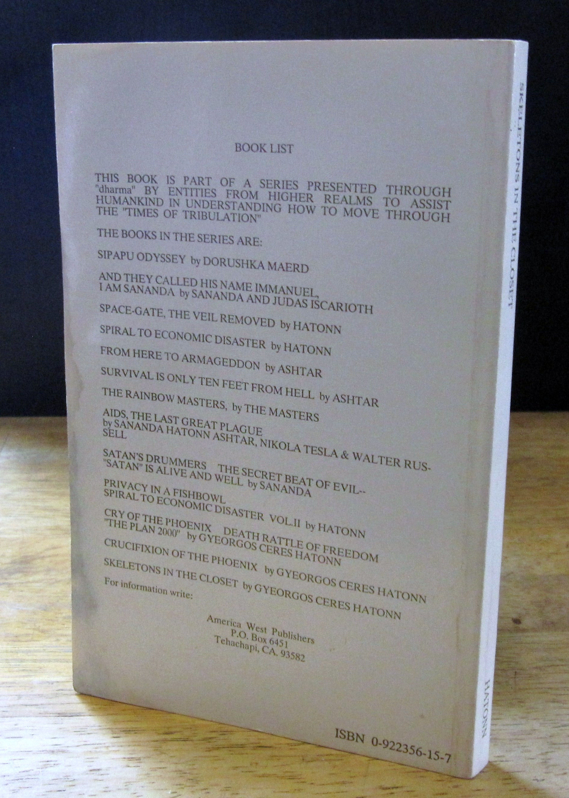 Skeletons in the Closet [Phoenix Journals] by Hatonn, Gyeorgos Ceres ...