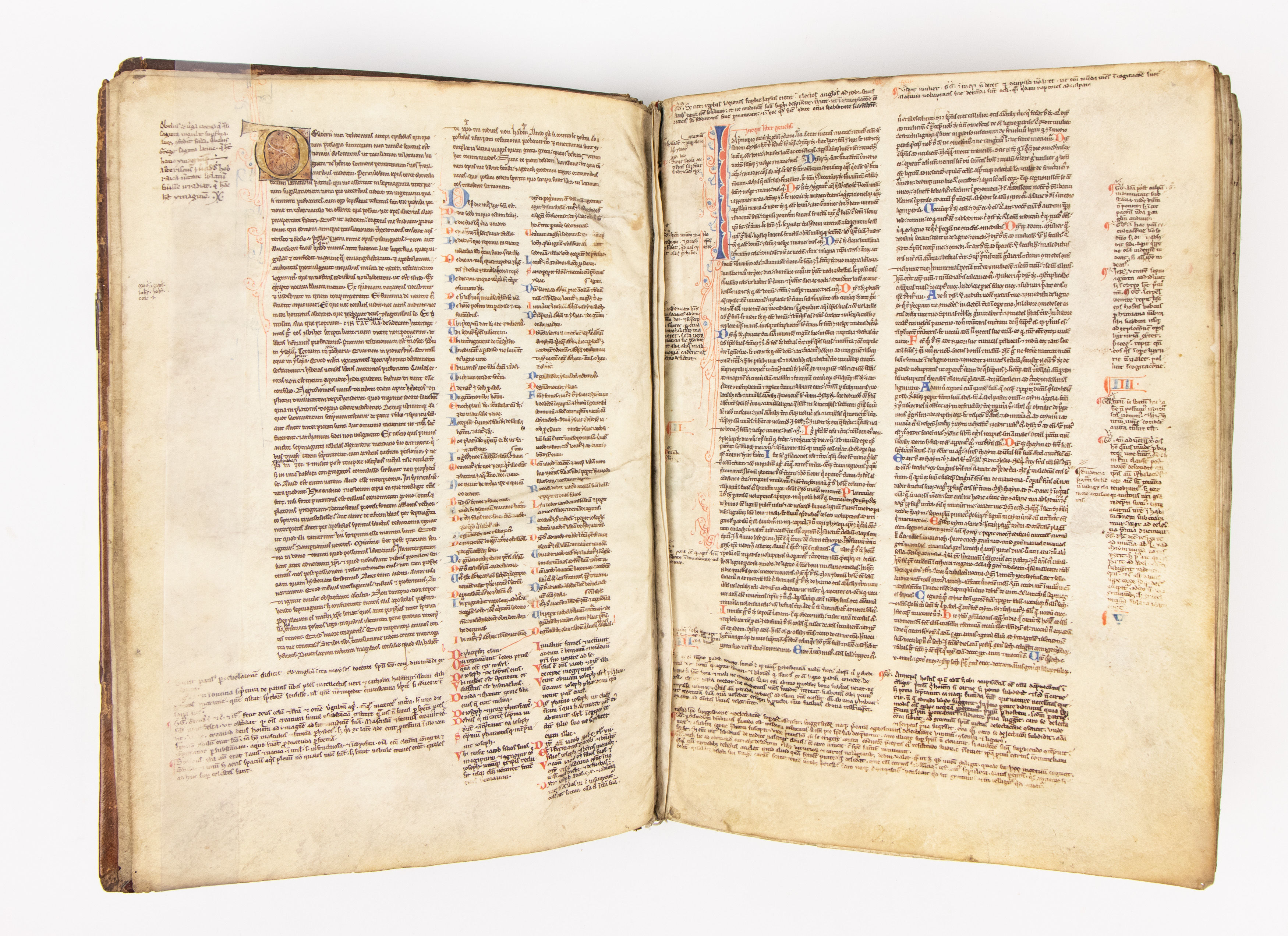 Decorated manuscript on vellum, in Latin by BIBLE MANUSCRIPT, with ...