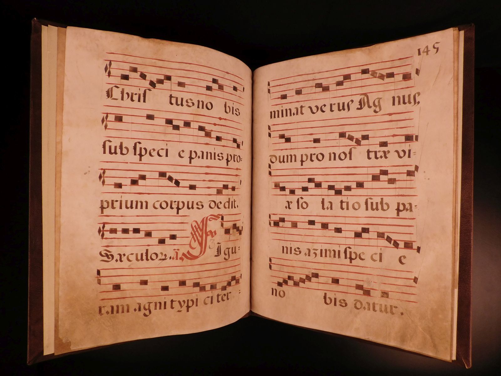 Antiphonal chant by Anonymous | Leather; tight & secure | 1400 | Biblio