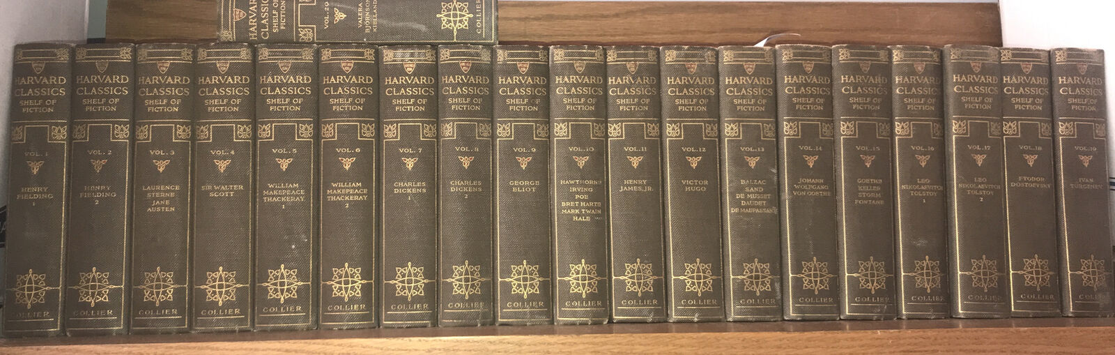 THE HARVARD CLASSICS!1917 First Edition SHELF FICTION Complete 20 ...