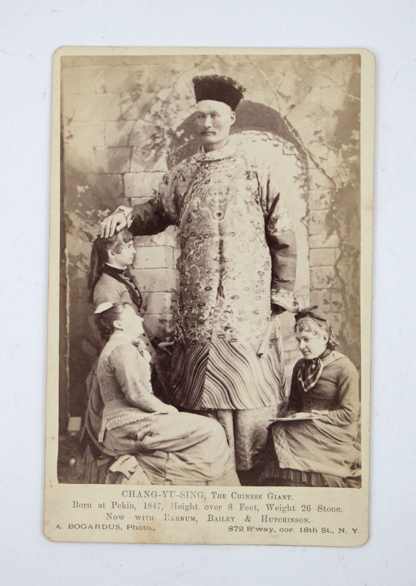 Chang-Yu-Sing, The Chinese Giant. Born at Pekin, 1847, Height over 8 ...