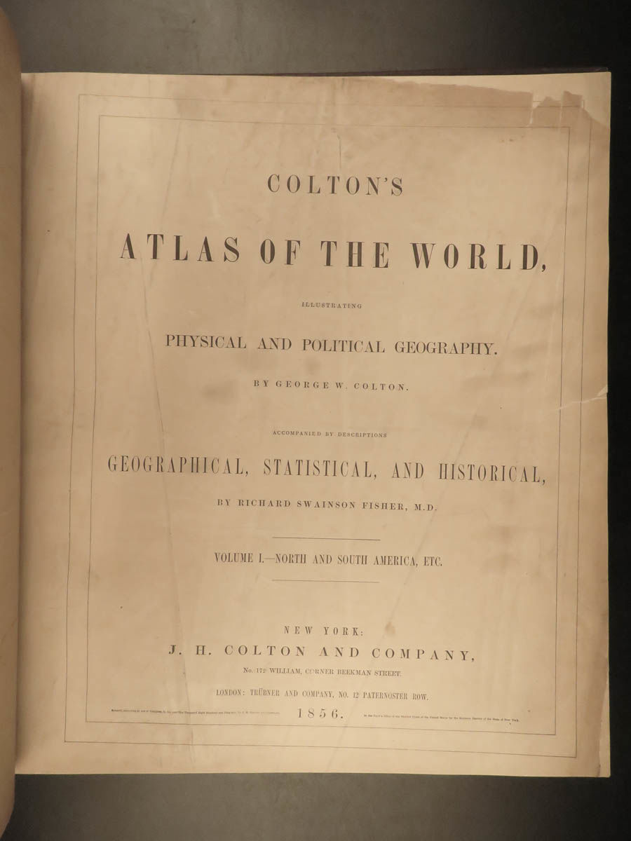 Colton's Atlas Of The World, Illustrating Physical And Political ...