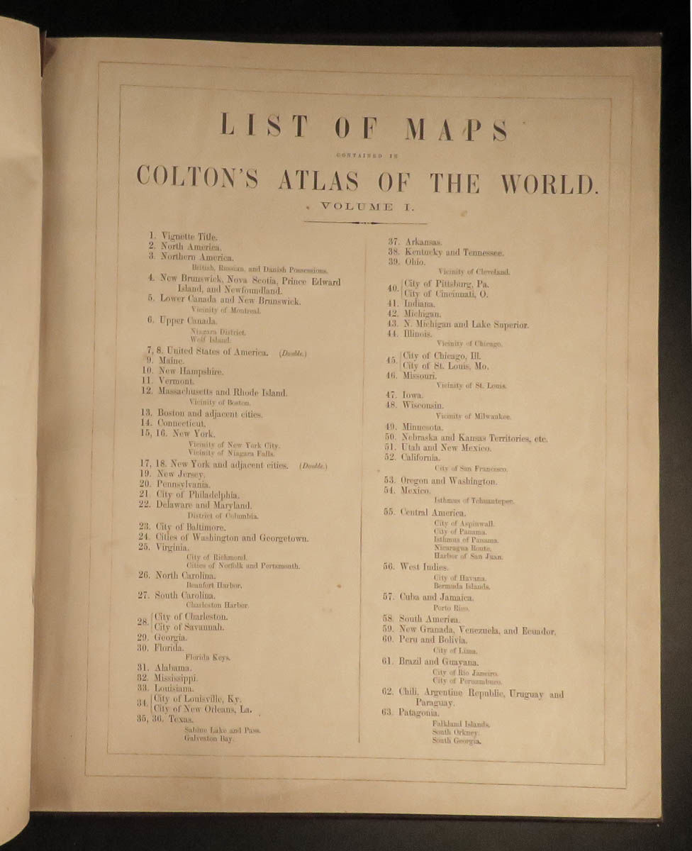 Colton's Atlas Of The World, Illustrating Physical And Political ...