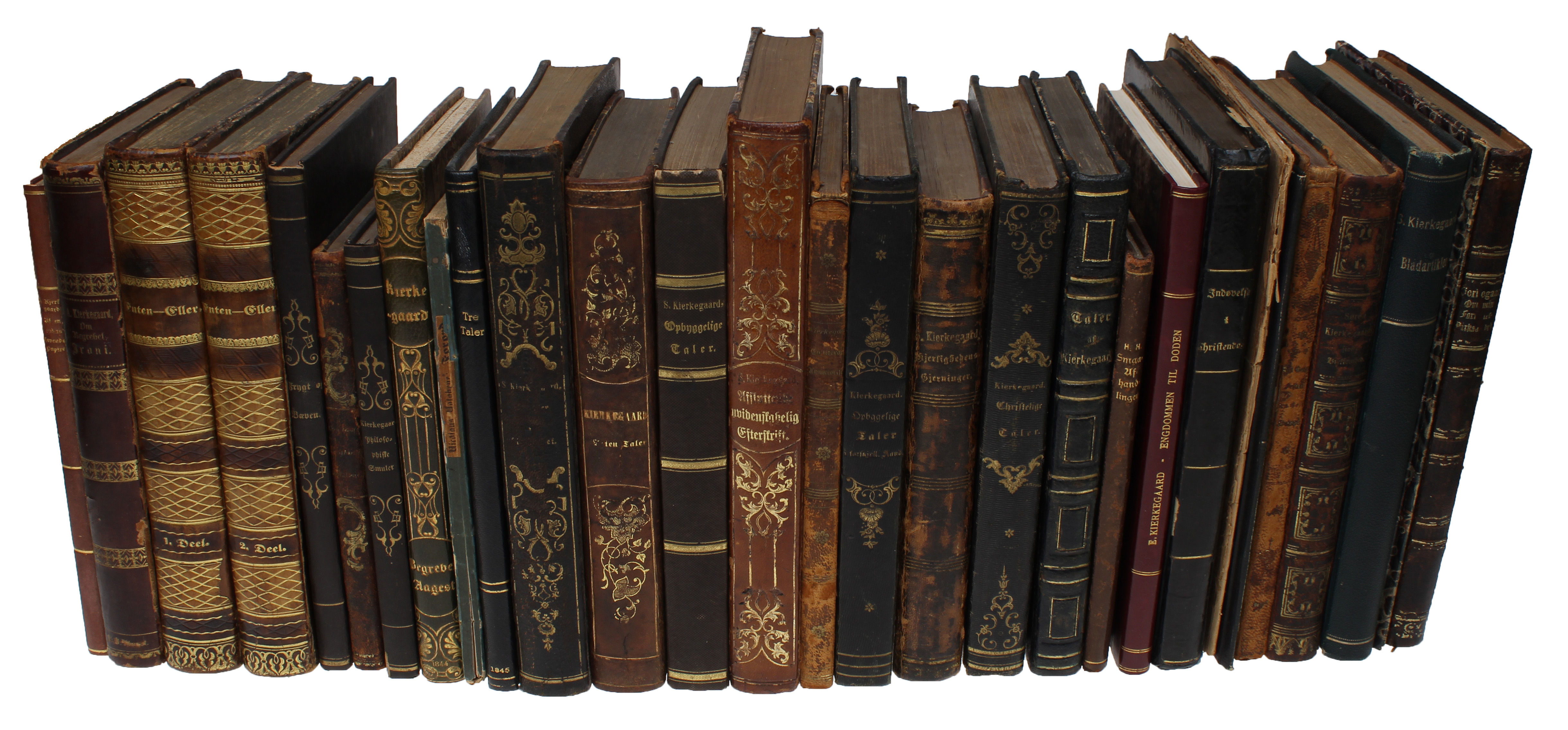 A COMPLETE COLLECTION OF SØREN KIERKEGAARD'S WORKS - ALL FIRST EDITIONS ...
