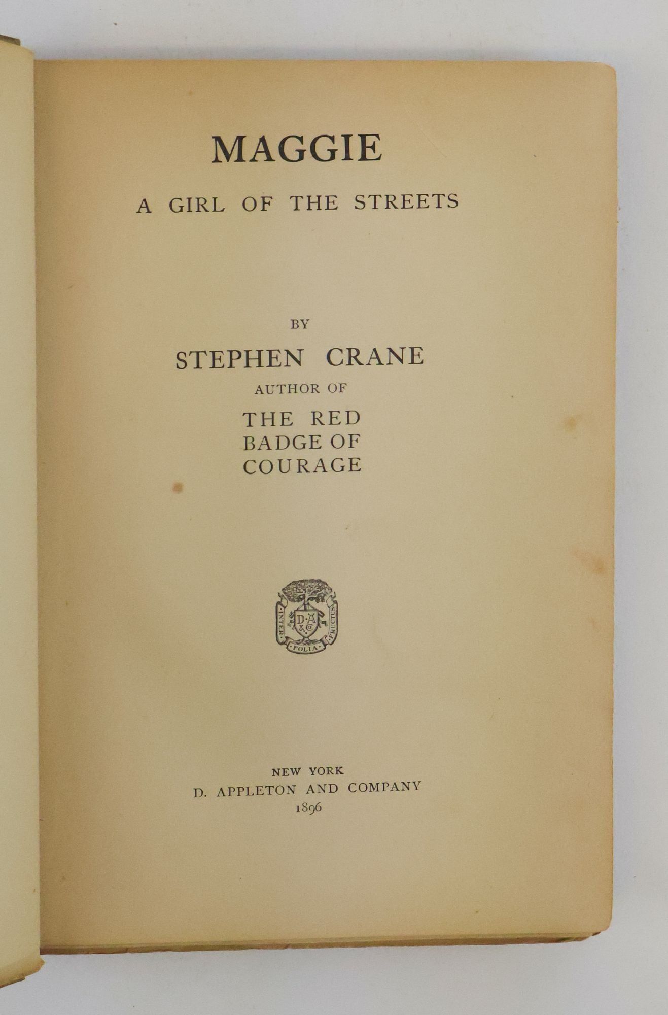 MAGGIE by Crane, Stephen | Search for Rare Books | ABAA